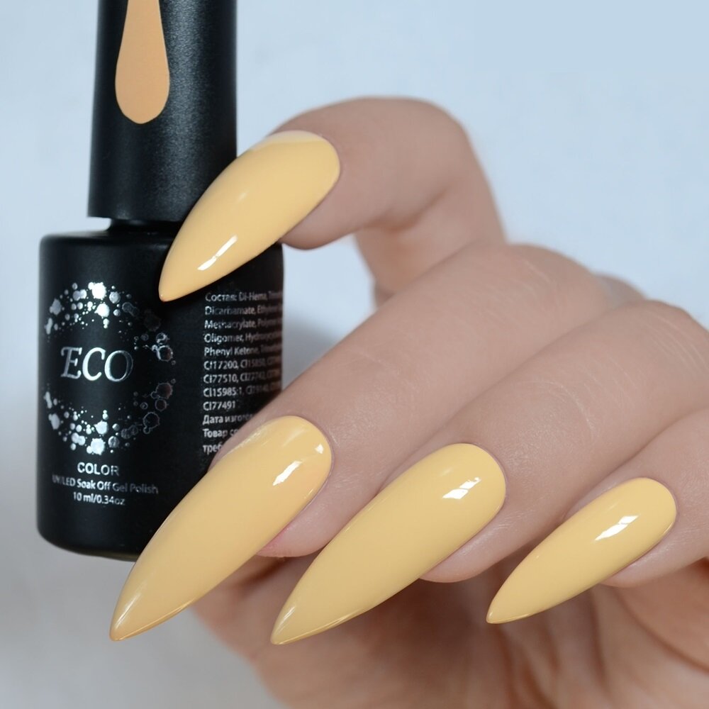 Гель-лак для ногтей ТМ ECO №57 Основная (шеллак), персиковый, 10мл