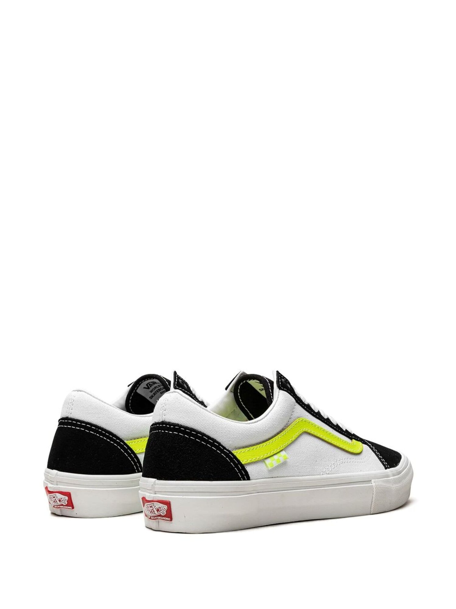 Кроссовки VANS Skate Old Skool Neon, размер 9 US, black/black — фото 1
