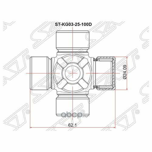 Крестовина карданного вала MAZDA CX-9 07-13/KIA SPORTAGE SL 10-16/HONDA PILOT YF4 09-15 Sat STKG0325100D