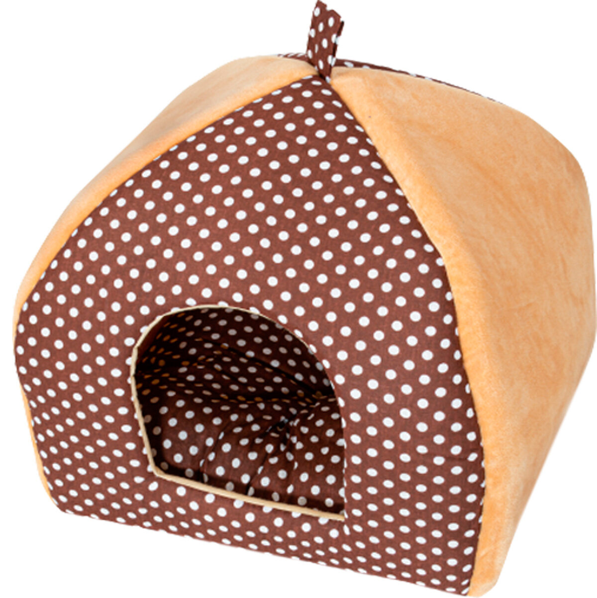 Домик для собак и кошек Xody Виг-Вам № 1 хлопок коричневый 33 х 33 х 42 см (1 шт)