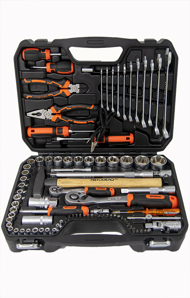 Набор инструментов АвтоDело 90 пр Super Lock 1/2 DR 1/4 DR