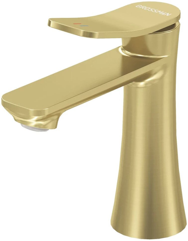 Смеситель для раковины Grossman Advans 510. K35.09.320 золотой матовый