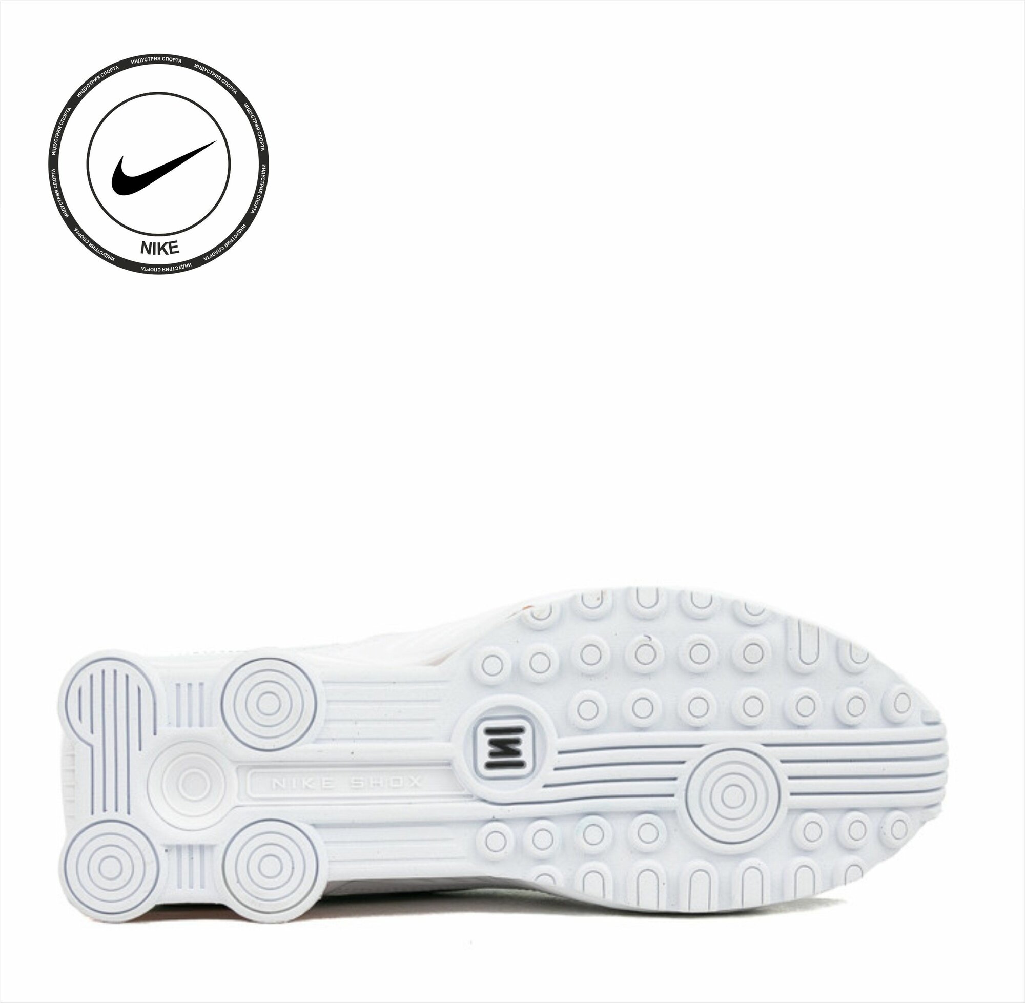 Кроссовки NIKE Shox Enigma Ghost, размер 5 US, черный/красный/белый — фото 1