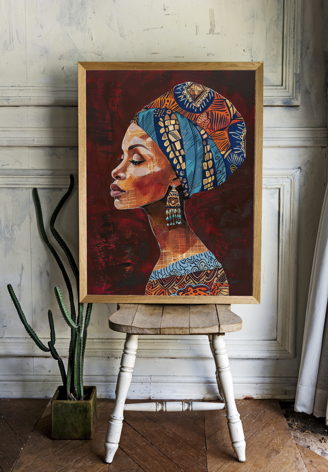 Постер "Африканская грация" 50x70 см в подарочном тубусе