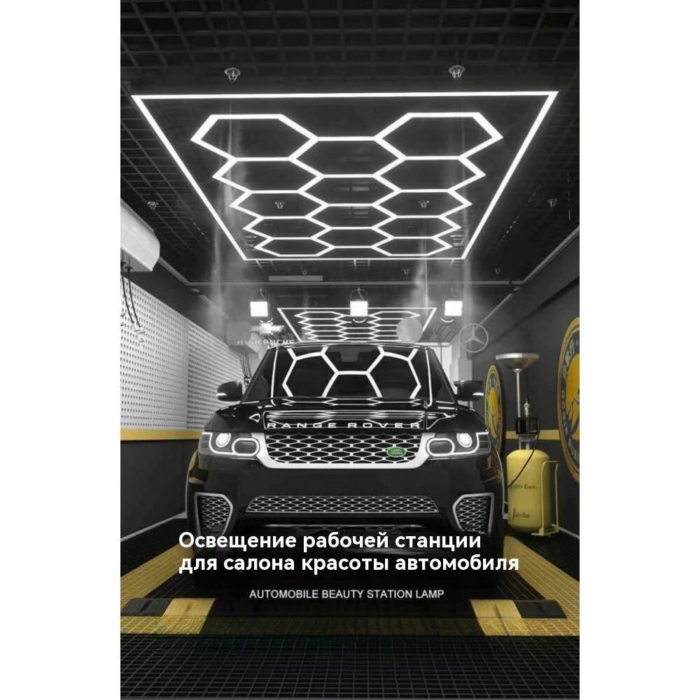 Сотовая лампа для автомойки 4s shop салон красоты 110V220V пленочная мастерская водонепроницаемые и непыльные лампы для автостанции