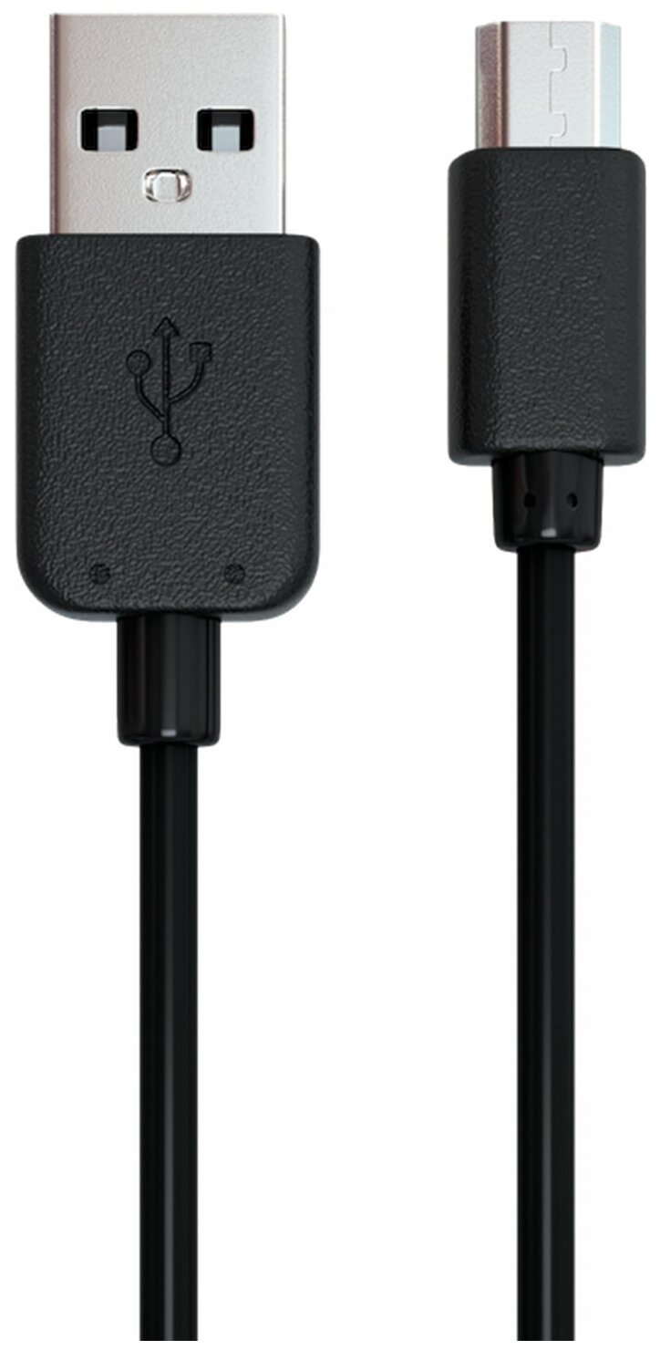 Кабель USB-micro USB 2.0, 1 м, RED LINE, для подключения портативных устройств и периферии, черный, УТ000002814