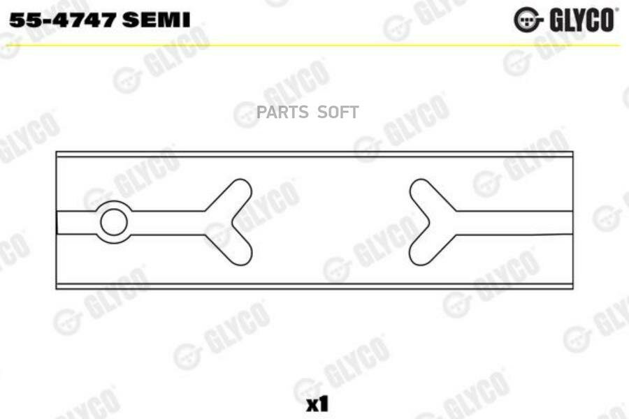 554747SEMI GLYCO Втулка шатуна SEMI
