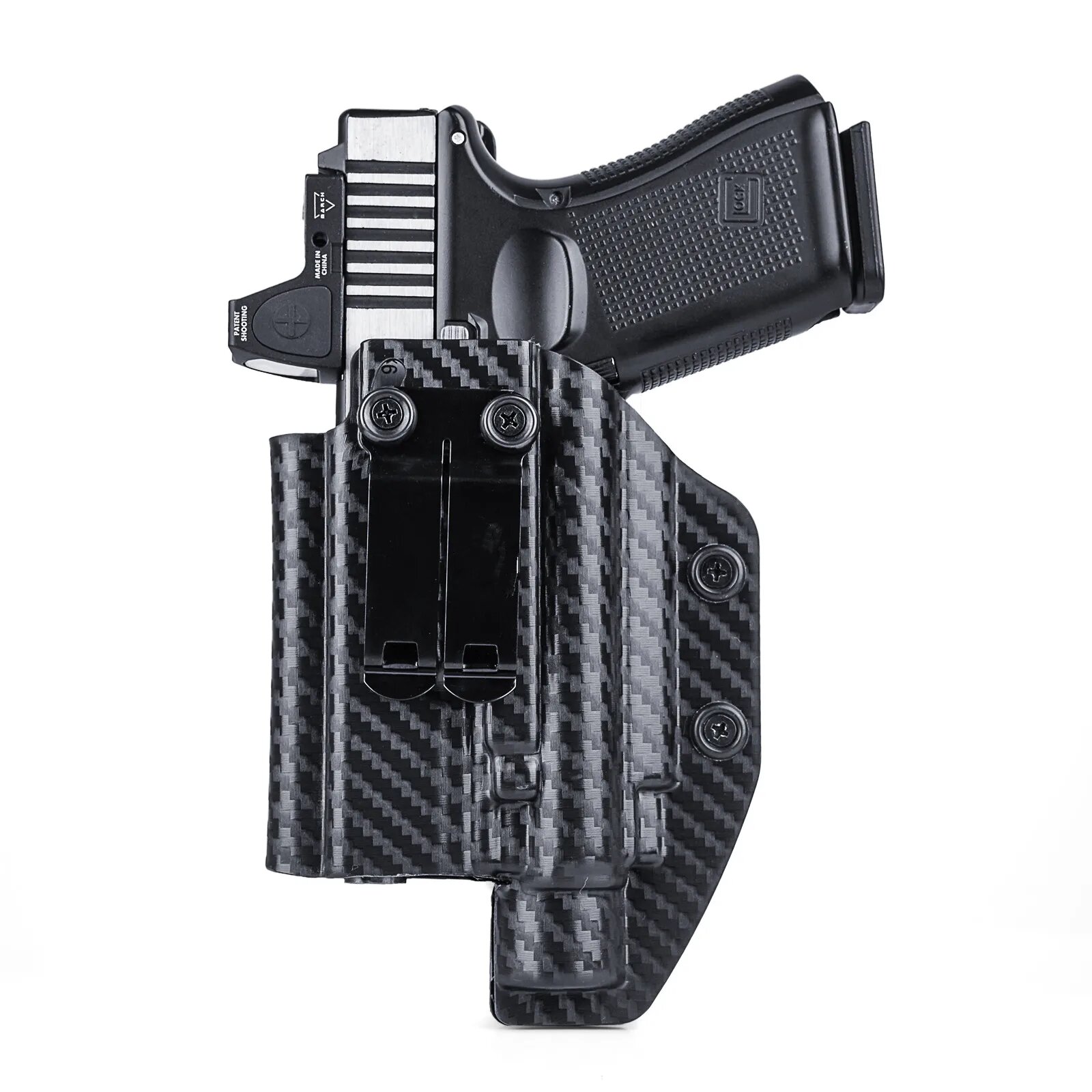 Кобура Kydex для Glock 17/22/31 с Olight Baldr Pro, черная