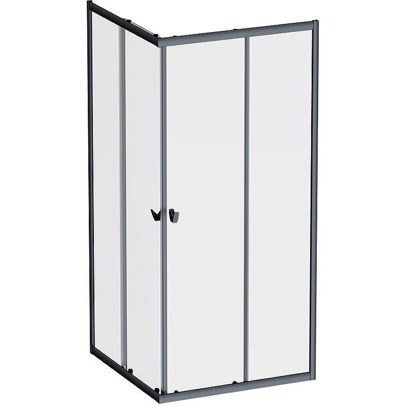 Душевой уголок AM.PM Sunny 90×90 W87G-403-9090-BT профиль черный матовый, стекло прозрачное