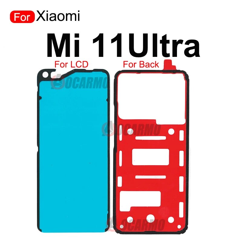 Aocarmo для Xiaomi 11 Pro Ultra 11u Mi 11T Pro, передний ЖК-дисплей, задняя клейкая крышка для стекла, клейкая наклейка на объектив камеры, клей