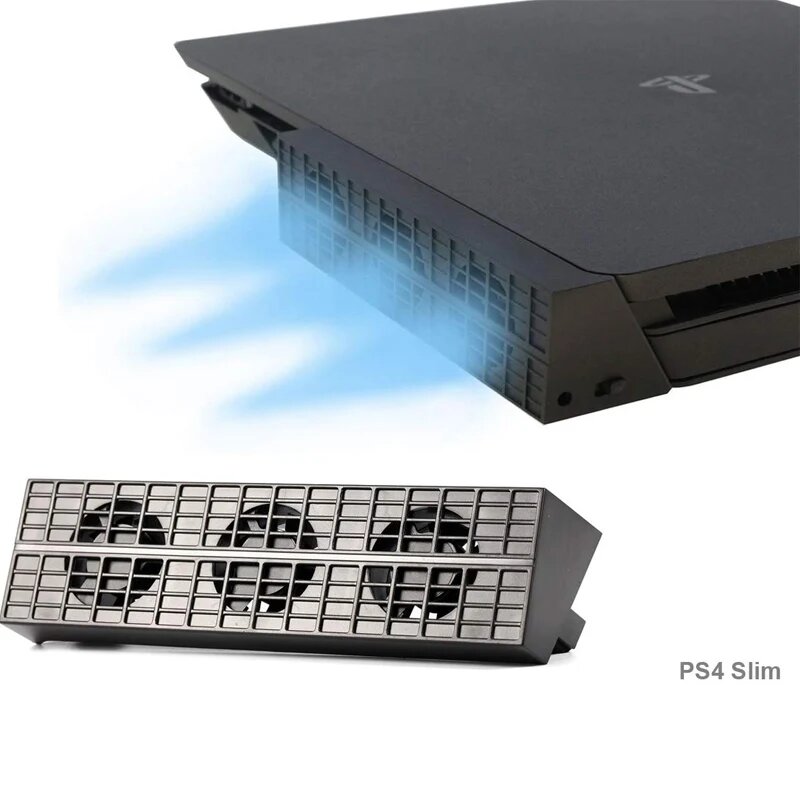 Охлаждающий вентилятор с контролем температуры для Sony PS4, тонкий кулер, игровые аксессуары для PlayStation4, PS4, тонкая игровая консоль