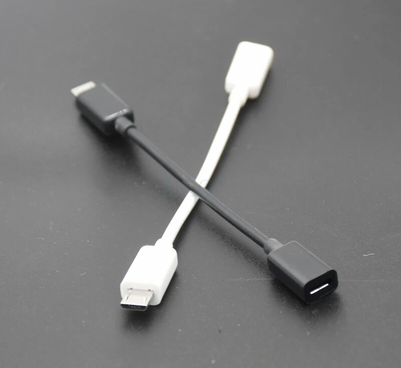 Micro USB кабель, 10 см, черный — фото 1