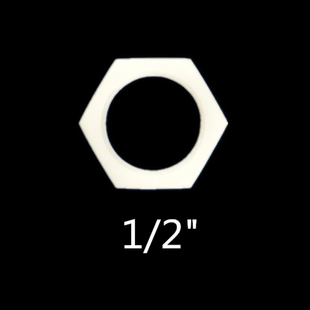 Пластиковые гайки с уплотнительным кольцом 1/8", 1/4", 3/8", 1/2", 3/4"