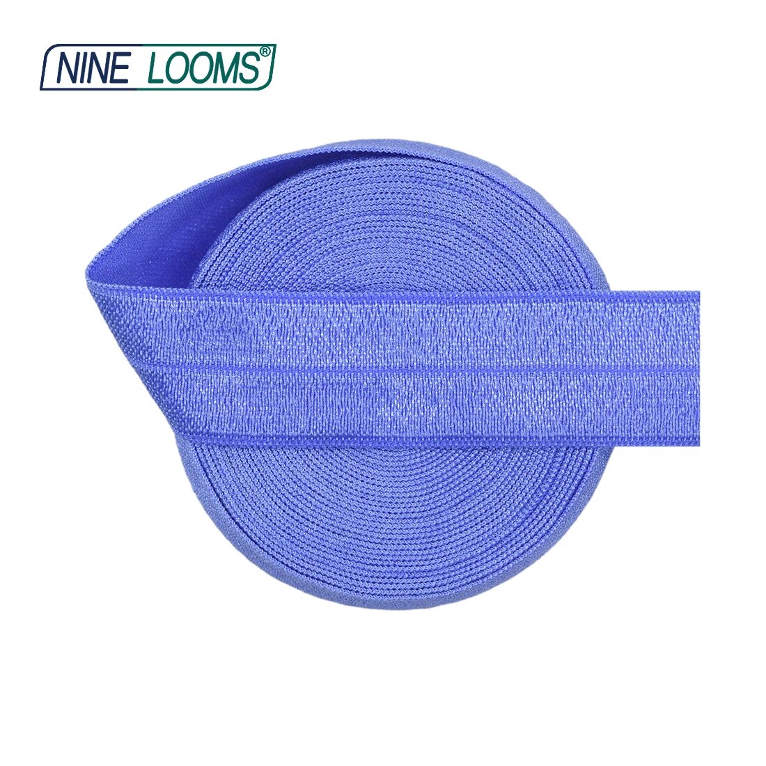 Эластичная лента NINE LOOMS, синий Wisteria, 5 ярдов