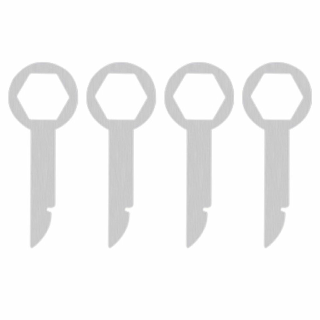 4 x Car Audio Key Removal Tool - C без клейкой крышки