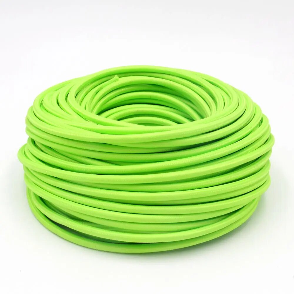 Текстильный провод Green 3x0.75мм2, 2 м