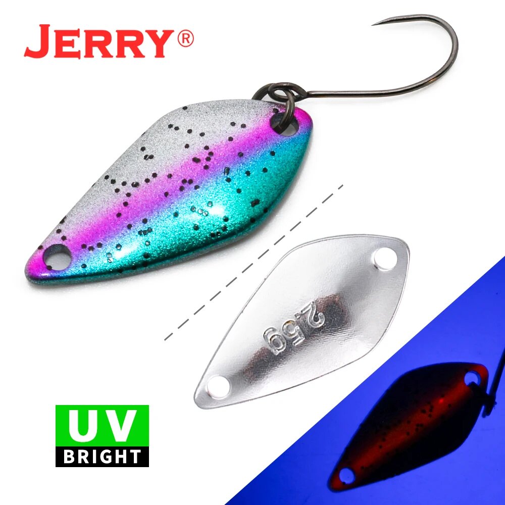 Jerry Aquarius микро блесны для форели 2.5g 3.5g 5g 2.5g Iron, S057-1