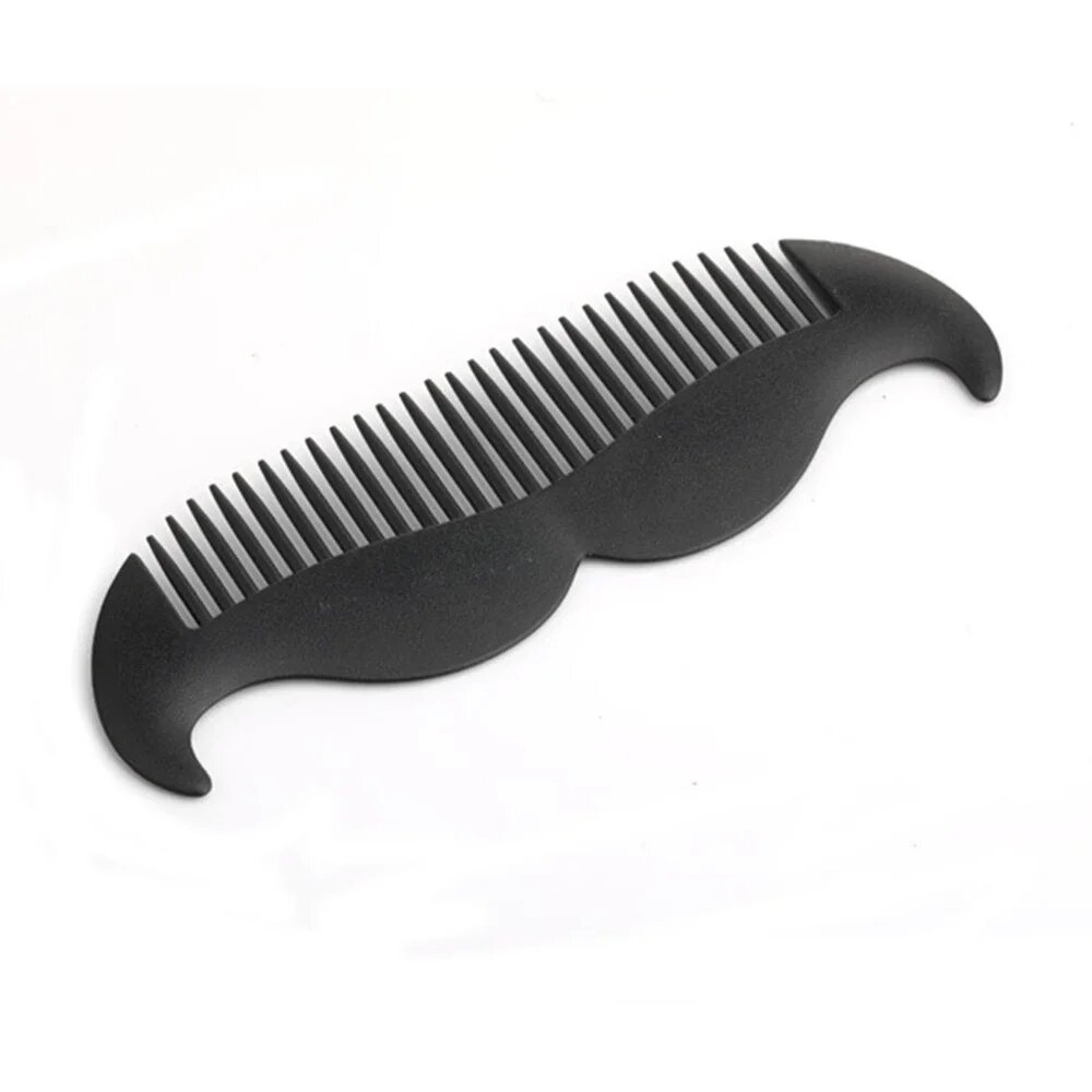 Мини гребень для бороды Black Plastic Comb A
