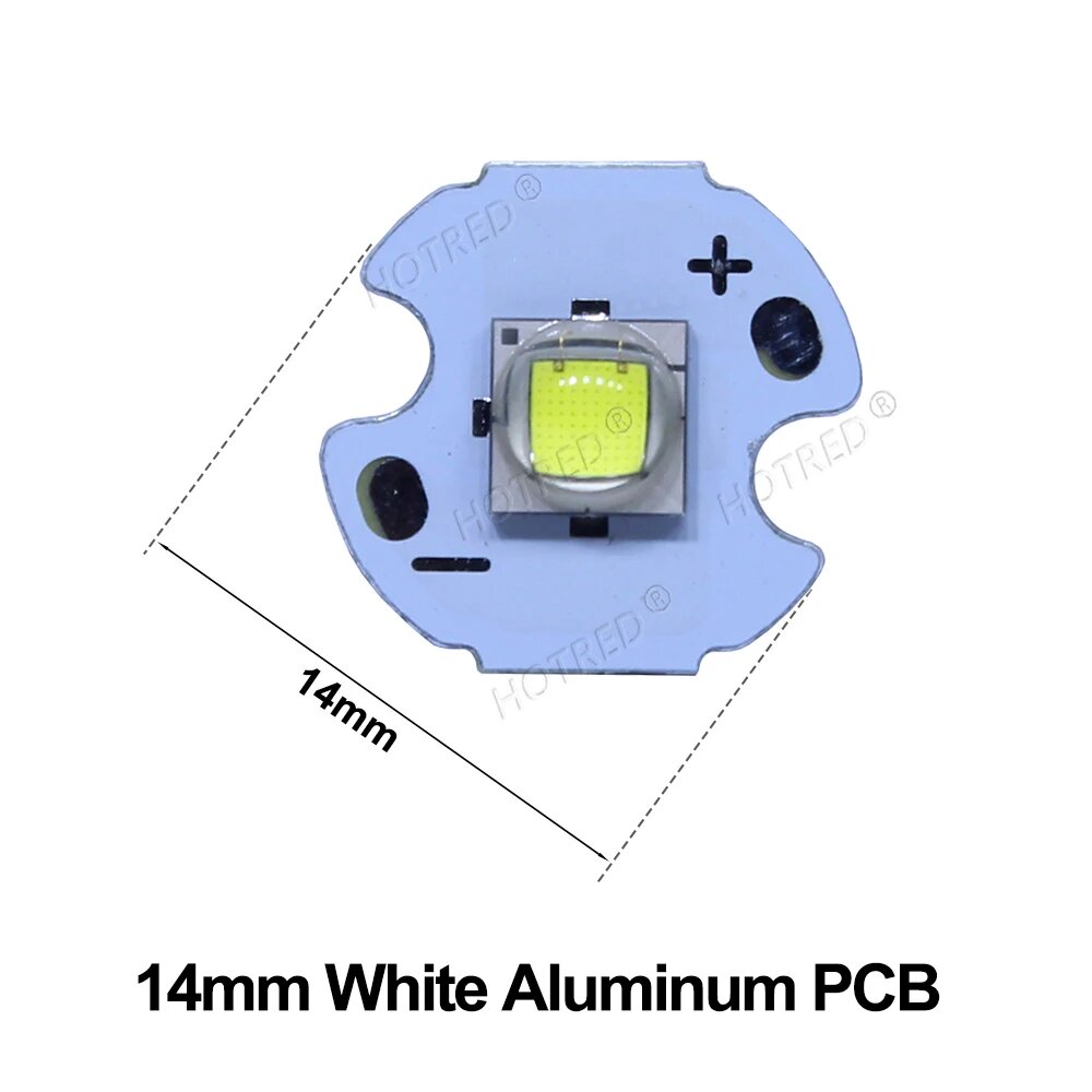HotRed 10W sst40 LED холодный белый On 14mm White PCB