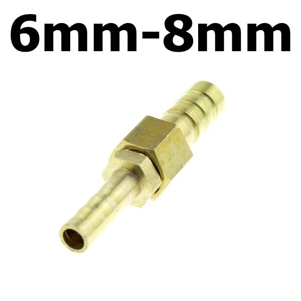 Латунный штуцер для шланга 6 мм, фитинг для 8 мм, 10 мм, 19 мм OD, редуктор, колючий переходник, фитинги для труб, медный соединитель для газовой муфты