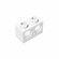 Белый LEGO кирпичик 1x2, Цвет: 090