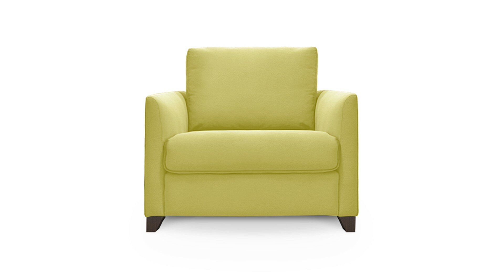 Кресло Лион Vivaldi 33 NEW 117x90x90 см, желтый Велюр, нераскладной Фиеста