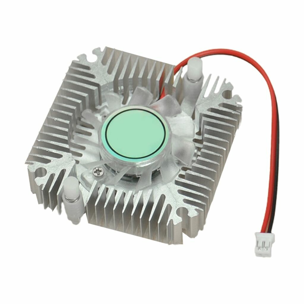 Материнская плата видеокарты IC-чип радиатор из алюминиевого сплава 12V-серебристый