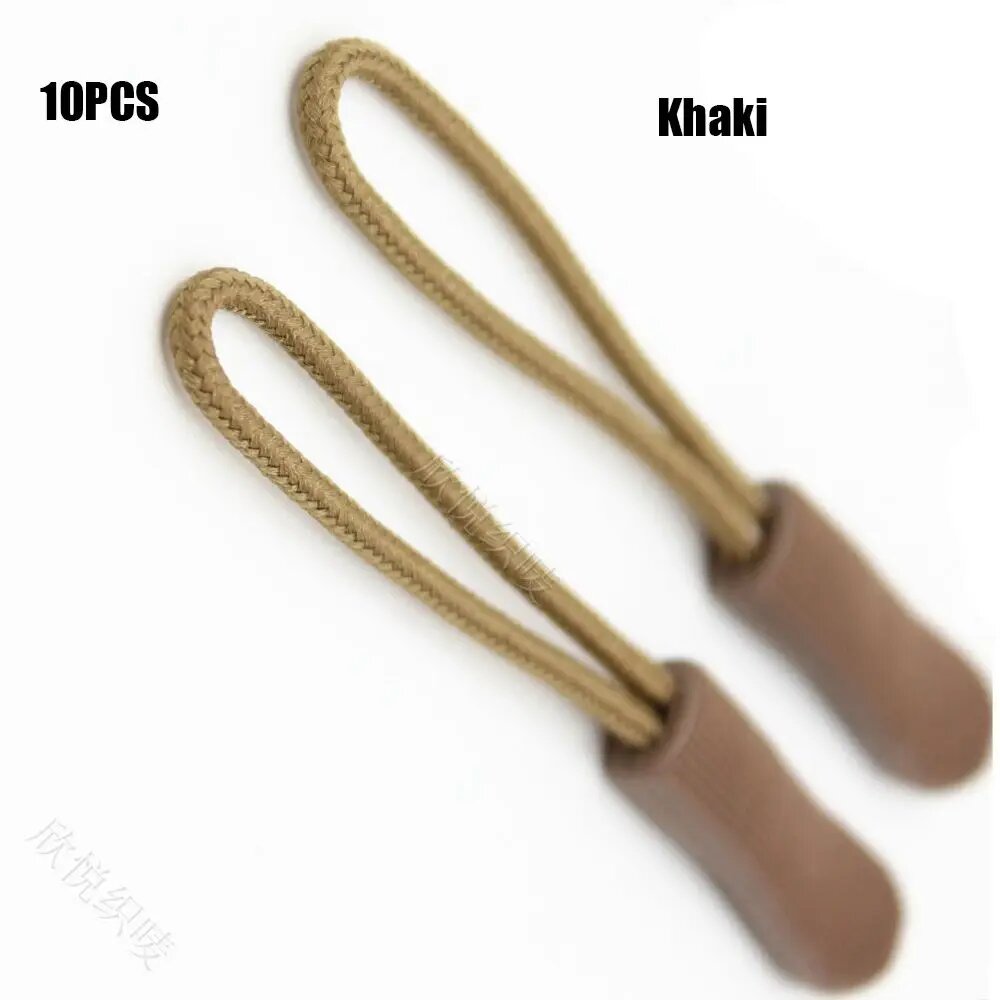Канифольные бегунки для молнии 10/20 шт. Khaki-10pcs
