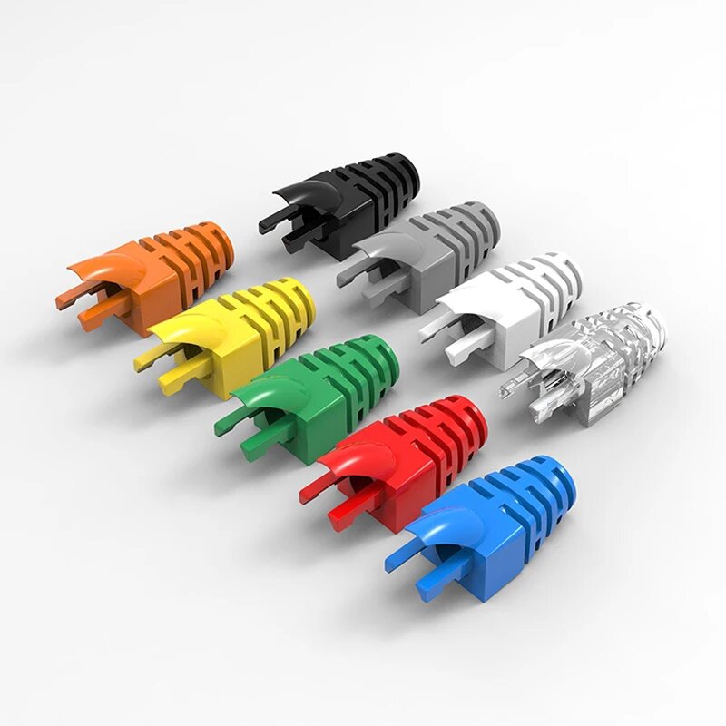 Кабельные ботинки RJ45 Cat 5e, многоцветные