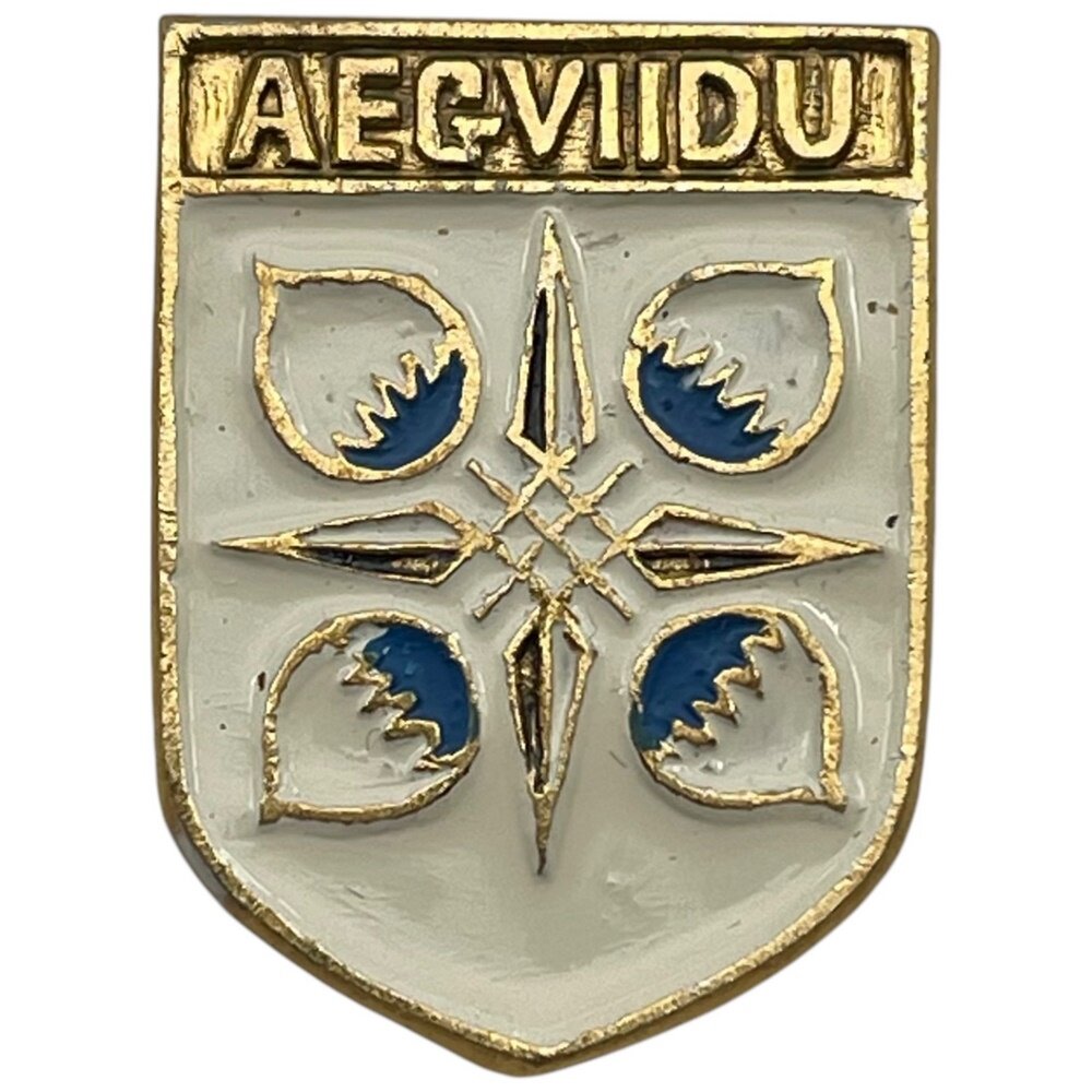 Знак "Aegviidu. Современные гербы городов Эстонии" (Аэгвыйду) 2001-2007 гг. (КЭМЗ)