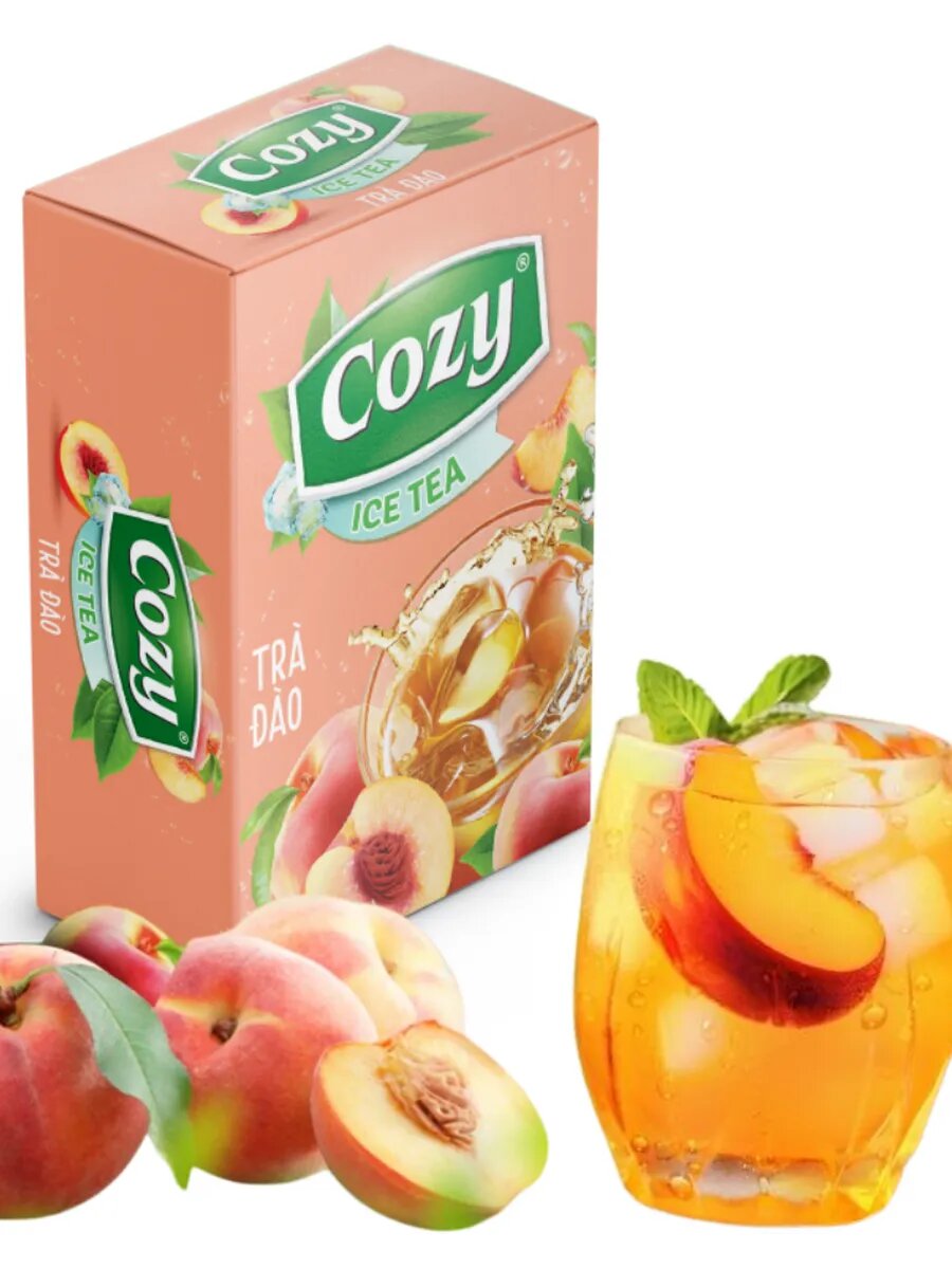 Растворимый вьетнамский чай со вкусом персика 240 г