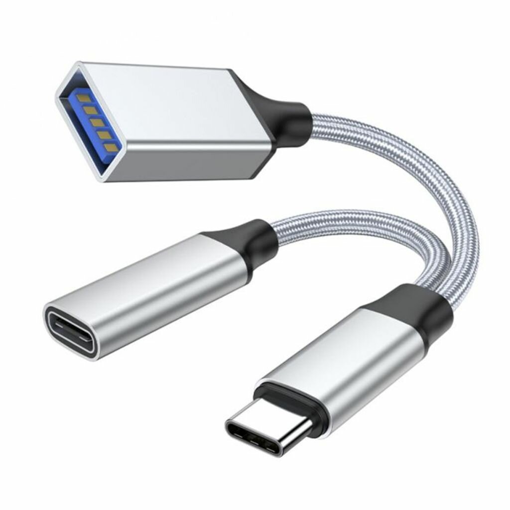 USB C OTG, адаптер для телефона USB C 2.0, зарядный порт с адаптером 10WPD, подходящим для ноутбука мобильного телефона