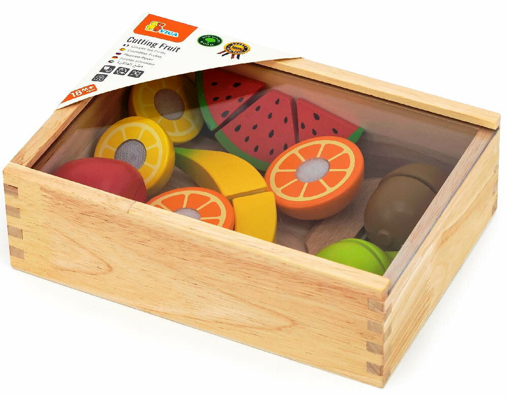Набор Viga Режем фрукты, в ящике 44539