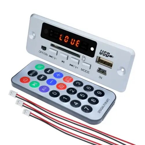 Плата декодера MP3 Bluetooth 5 В, модуль усилителя 2*3 Вт с радио FM SD USB, аудиомодуль MP3/WMA/WAV/FLAC/APE