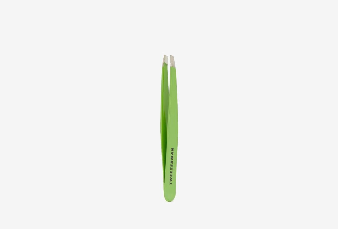 Пинцет скошенный TWEEZERMAN SLANT TWEEZER GREEN APPLE