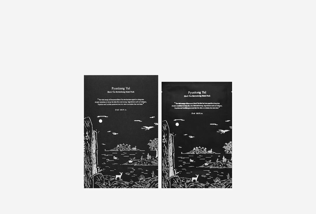 Набор тканевых масок для лица PYUNKANG YUL Black Tea Revitalizing Mask Pack