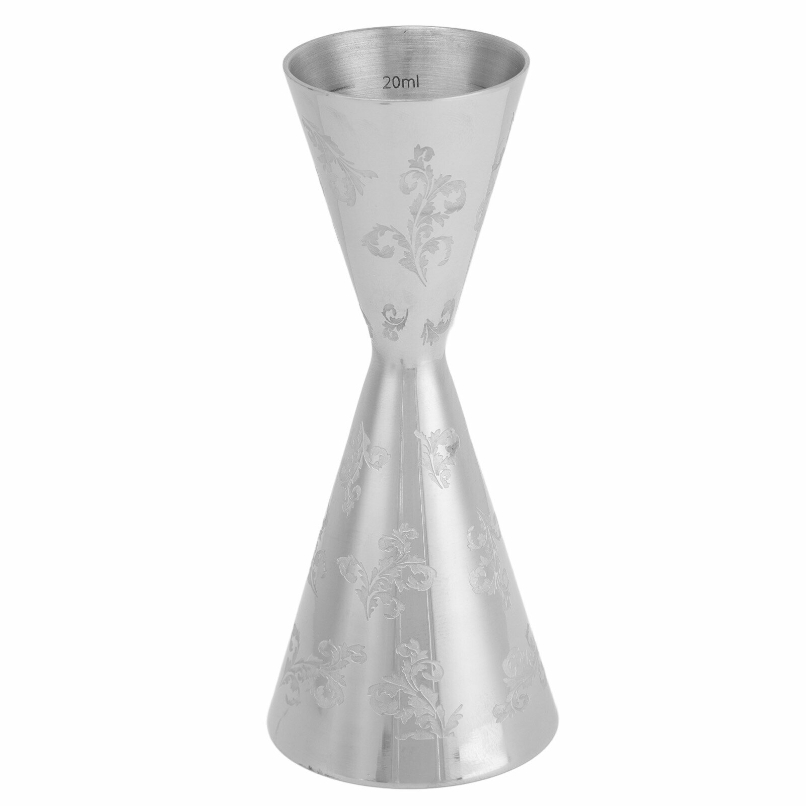 Джиггер для коктейлей из нержавеющей стали с двойной головкой, 30 мл и 60 мл, с дизайном в виде листьев, мерный стакан 2-в-1 для домашнего бара, легко читаемый