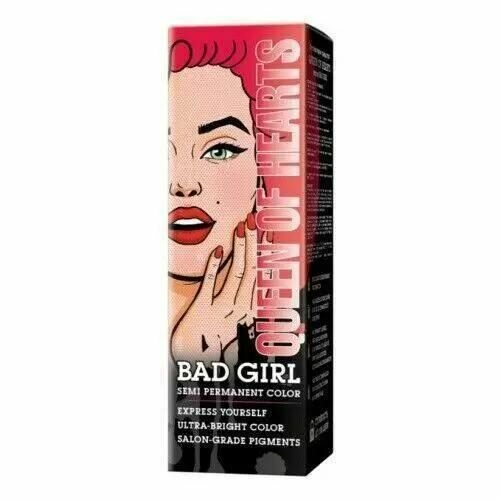 Краска для волос BAD GIRL "Queen of Hearts", красная, 150 мл