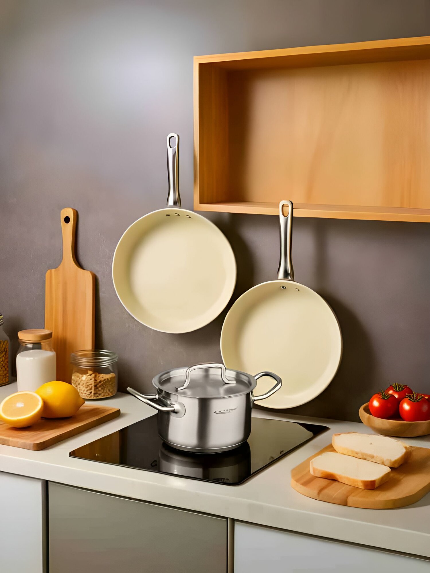 Кастрюля Катунь общепит-шеф 2 л из нержавеющей стали, ТРС, капсульное дно, с крышкой