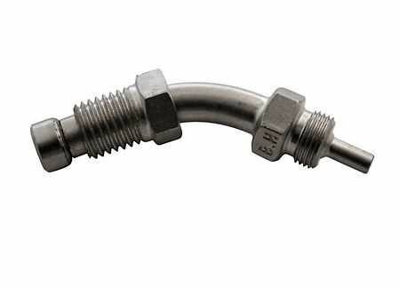 Штуцер соединительный М10 х1,25 угол 45*, арт. PW 424-703