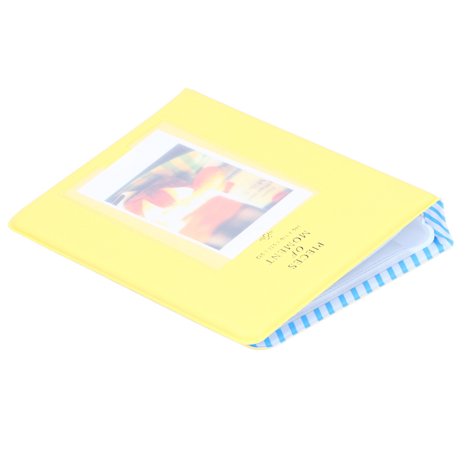 Фотоальбом-мини из ПВХ с 64 карманами, 3 дюйма, для камер Fujifilm Instax mini, цвет грейпфрутово-желтый.