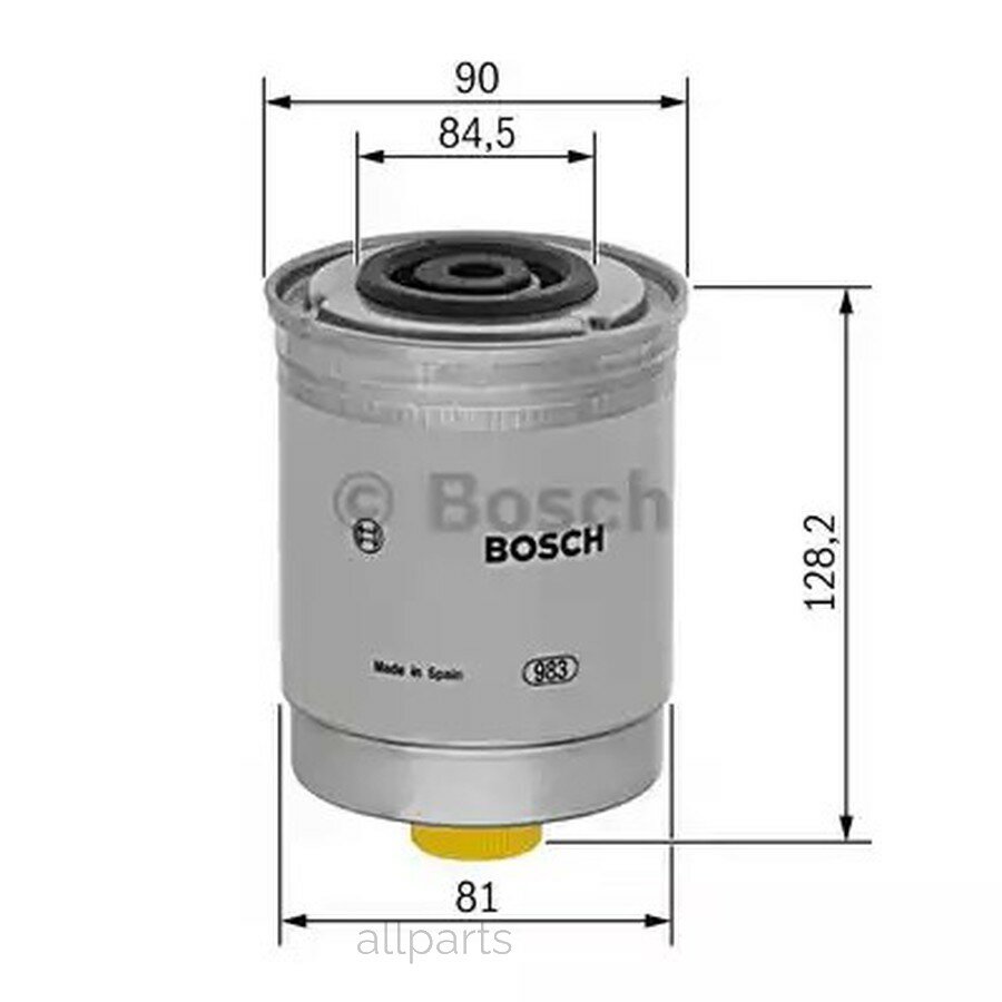 BOSCH 1457434400 Фильтр топливный N 4400 BOSCH 1457434400 (= WK 850/2)