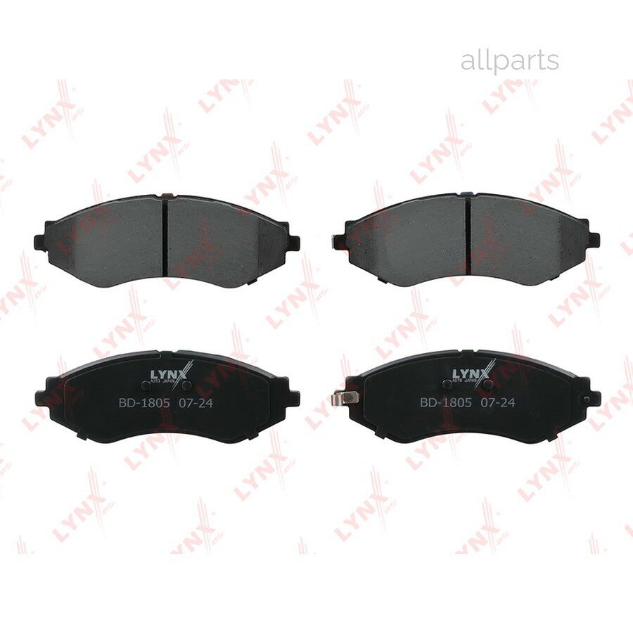 LYNXAUTO BD1805 Колодки тормозные дисковые | перед |