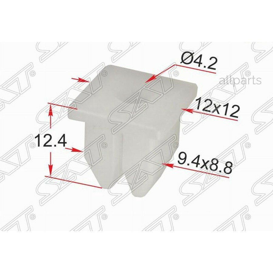 SAT ST-M12589 Клипса под винт HYUNDAI/KIA (Продажа по 10шт)