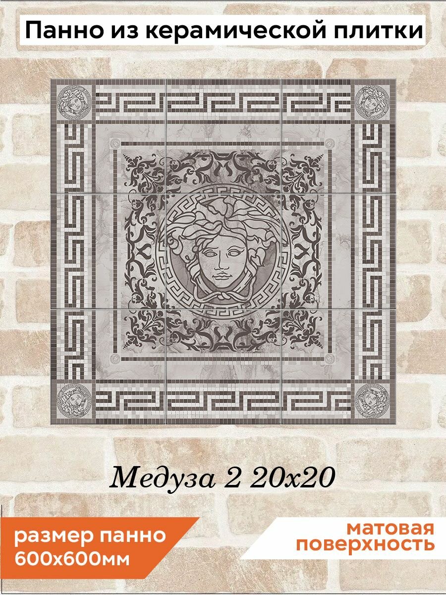 Панно из керамической плитки Медуза 2 20х20