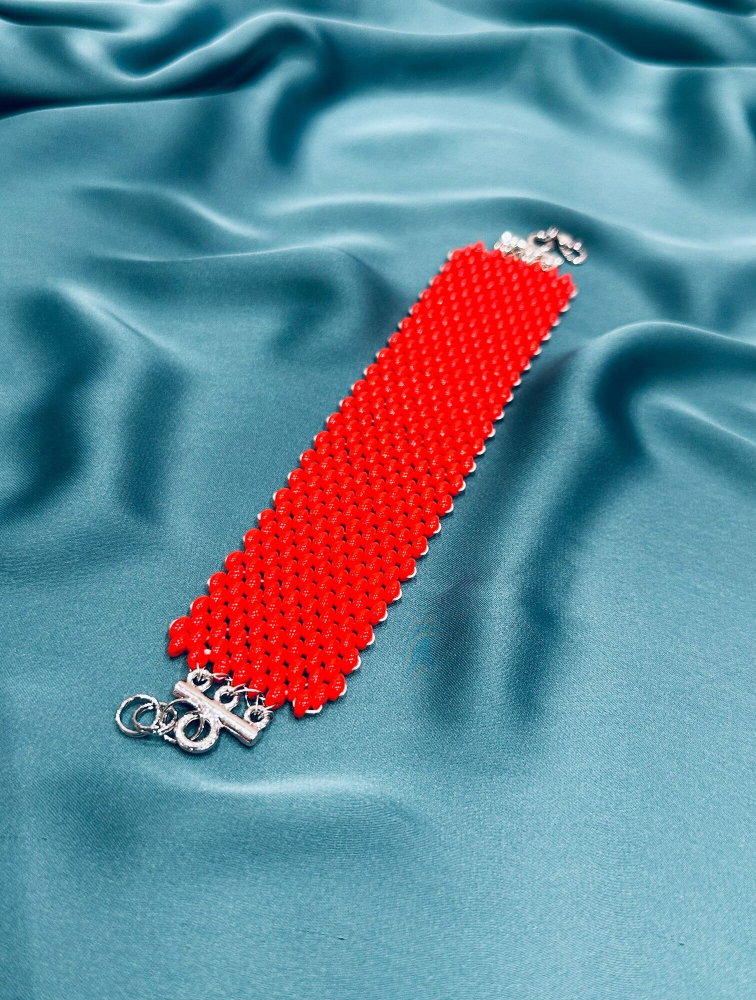 Плетеный браслет Jewellery by Marina Orlova, бисер