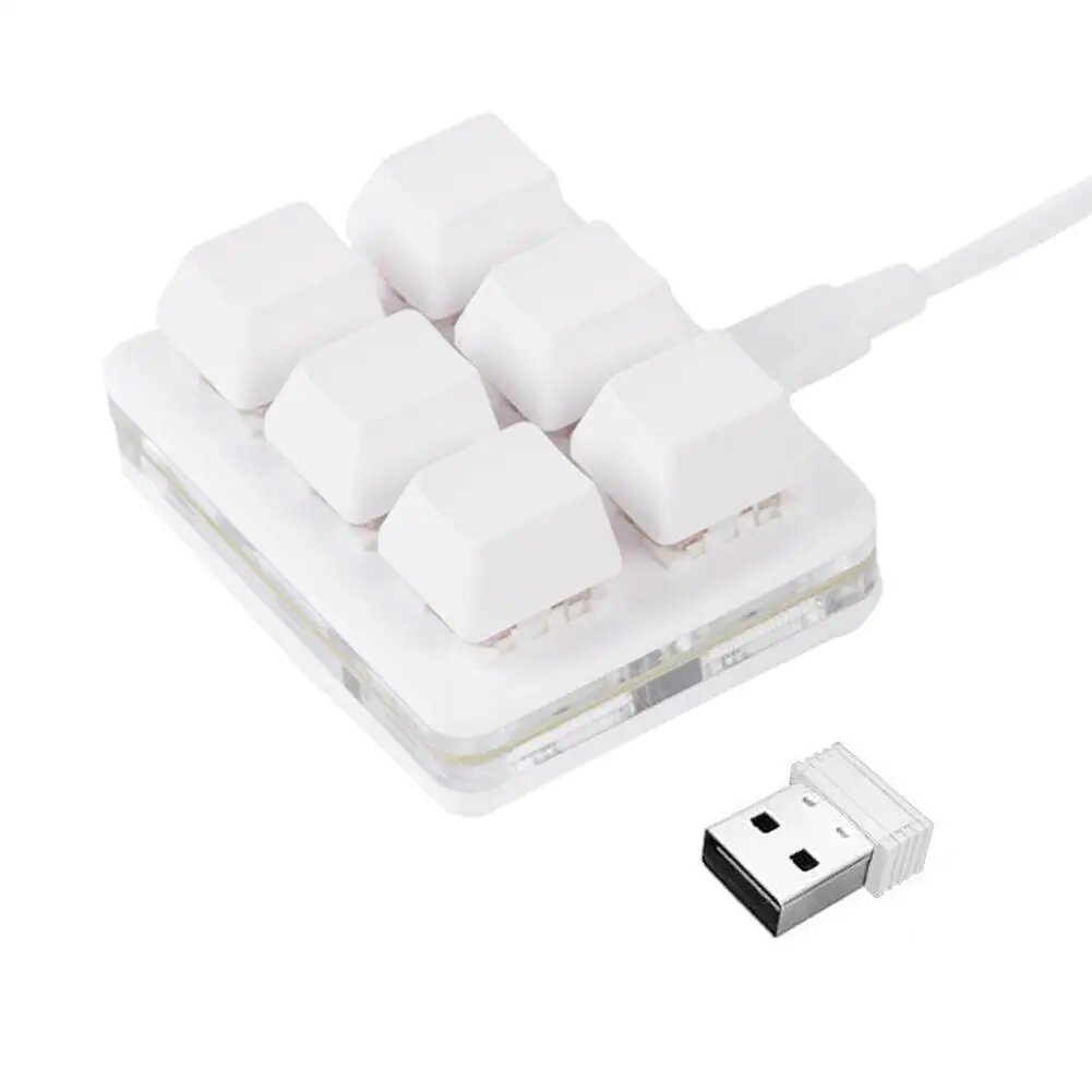 Механическая мини-клавиатура RGB 6 Keys, 3 mode TypeC White