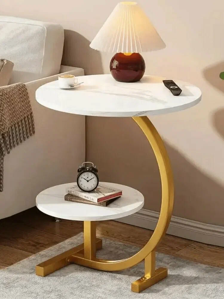 Приставной столик Столик прикроватный, Столик журнальный круглый, журнальный столик для ноутбука приставной, 40х40х62 см