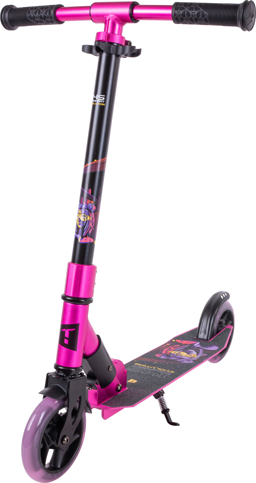 Самокат Tech Team "Comfort 145 Evolution", детский, складной - 2024 Pink
