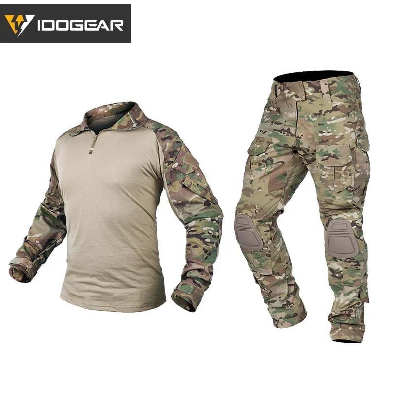 IDOGEAR Tactical G3 Боевой костюм мултикамуфляж Хлопок L, MC 2